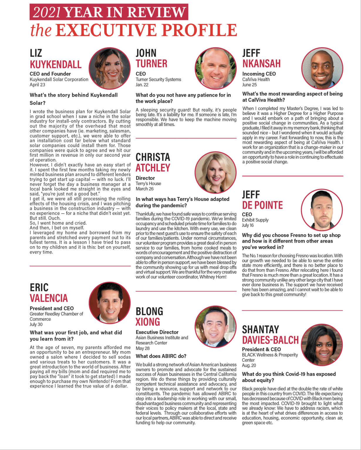 Executive Profile: The Year in Executive Profiles 2021 - The Business ...