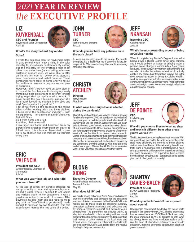 Executive Profile: The Year in Executive Profiles 2021 - The Business ...