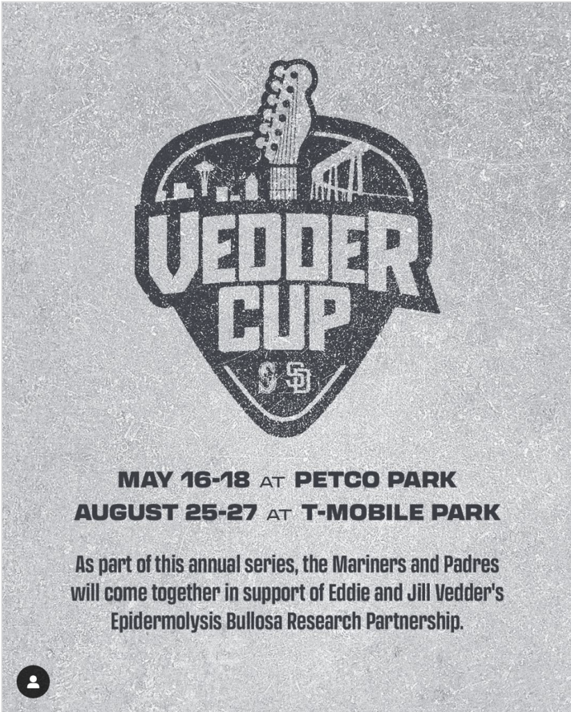 Vedder Cup at stake when Padres face Mariners as part of Pearl Jam ...